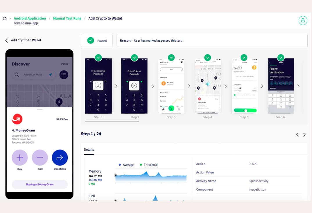 Coinme reduced time spent on testing cycle from 3 days to 2 hours | Sofy