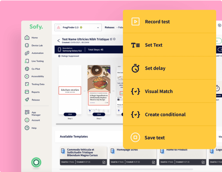 Sofy | The Revolutionary No-Code Testing Platform For Mobile